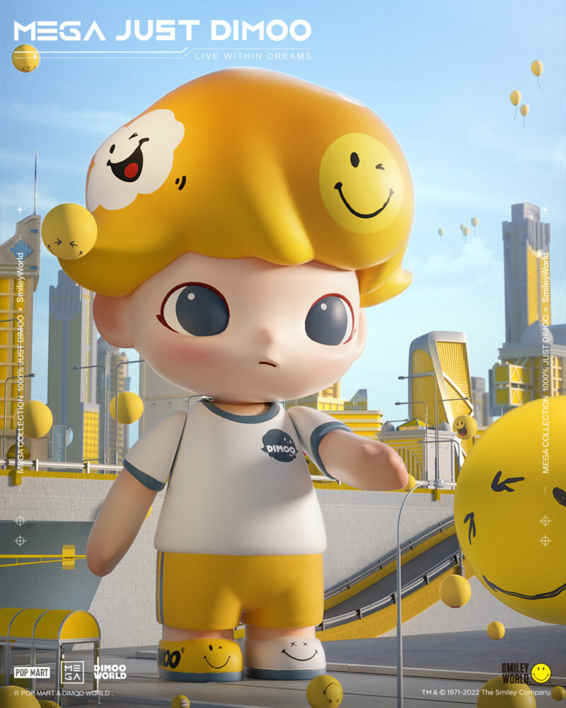 POP MART MEGA DIMOO SMILEYWORLD 1000% - Toysdd